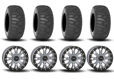 System 3 SB-4 Cement Grey 15" Wheels SS360 S/S Tires [33x10-15] ,[33x12 ...