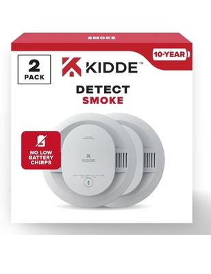 Kidde Smoke Fire Alarm 2 pack Model 20SD10 DETECT 10-Year Battery | eBay