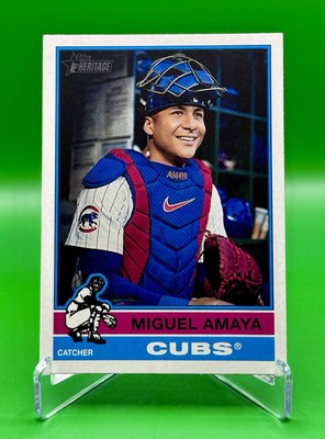 2025 Topps Heritage Baseball Miguel Amaya SP | eBay