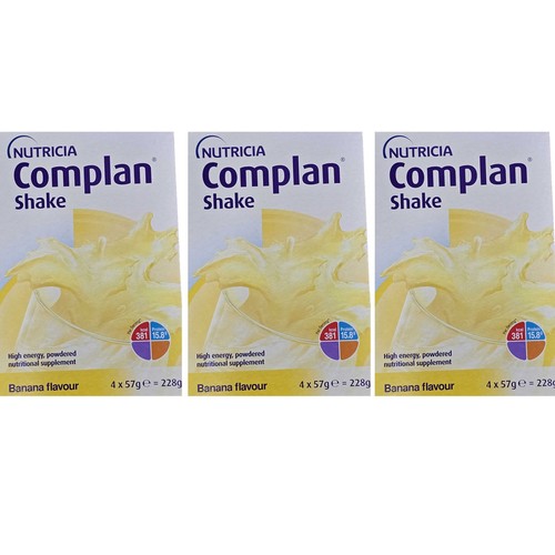 Complan Shake Banana Flavour Sachets 4 x 57g | Pack 3 4008976682189 ...