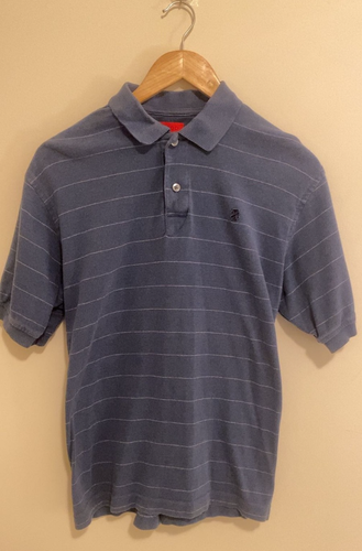IZOD Mens Polo Shirt Small Cotton Blue Embroidered Logo Short Sleeve ...