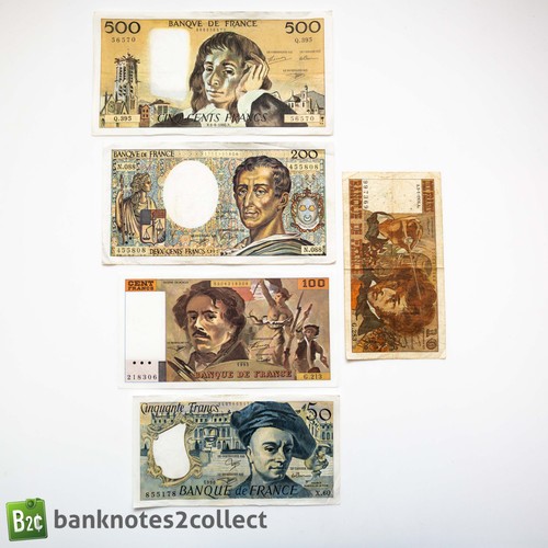 FRANCE: Set of 5 French Franc Banknotes. | eBay