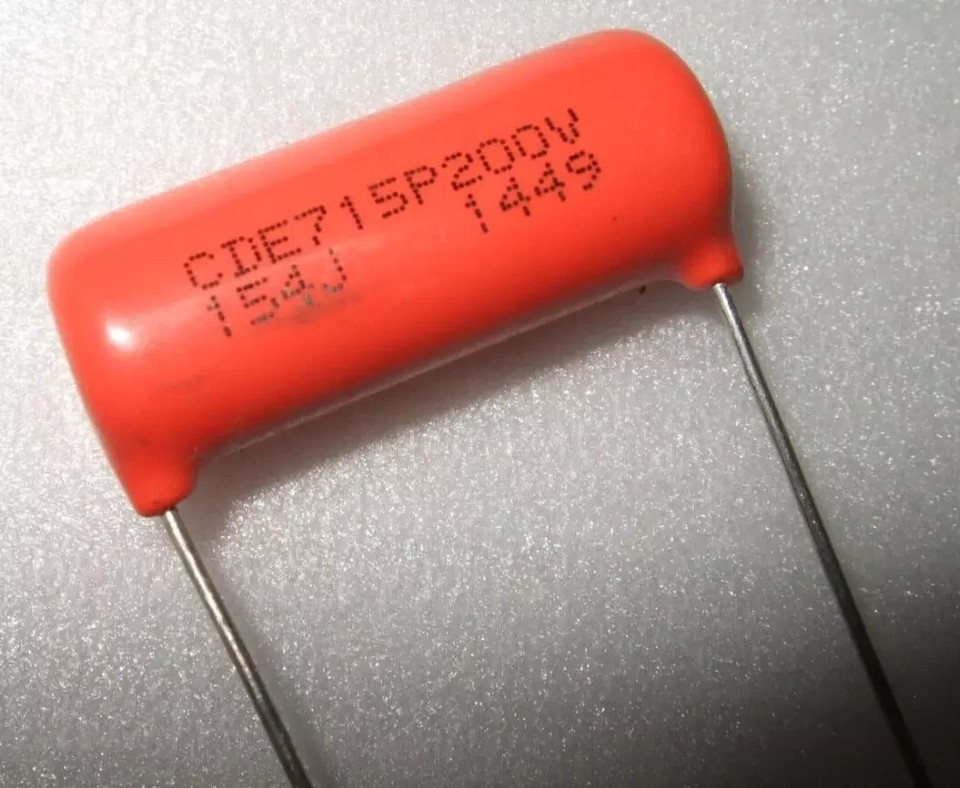 Guitar Orange Drop Tone Capacitor CDE715P 200V/0.15uf Stratocaster ...