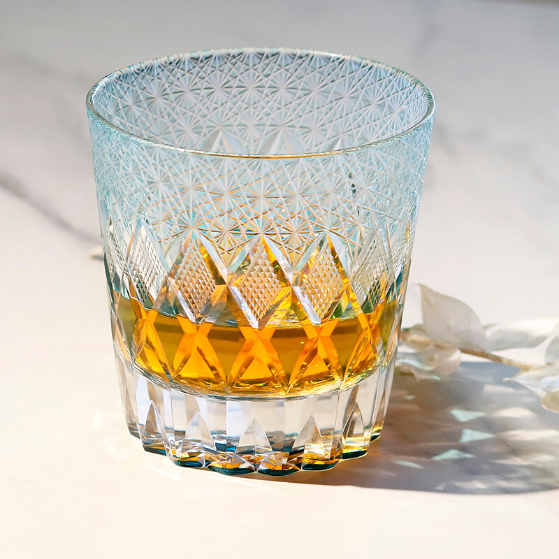 Bourbon, Scotch Flight Crystal Whiskey Glass Edo Kiriko Style Custom ...
