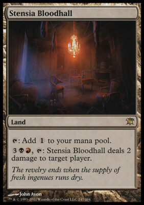 Magic the Gathering MTG Stensia Bloodhall (247) Innistrad LP | eBay