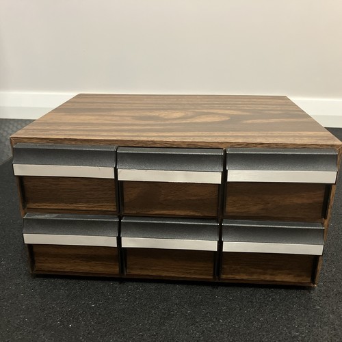 Vintage Audio Cassette Tape Wooden Storage Case Drawers, holds 84 tapes ...
