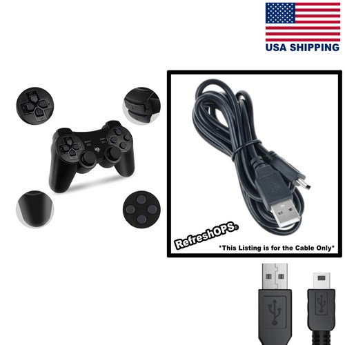 PS3 DualShock Playstation USB Power Cable Transfer Cord Replacement | eBay