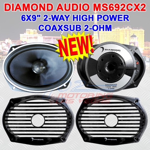 DIAMOND AUDIO MS692CX2 MOTORCYCLE 6X9" STORE CLOSING LIQUIDATION SALE ...