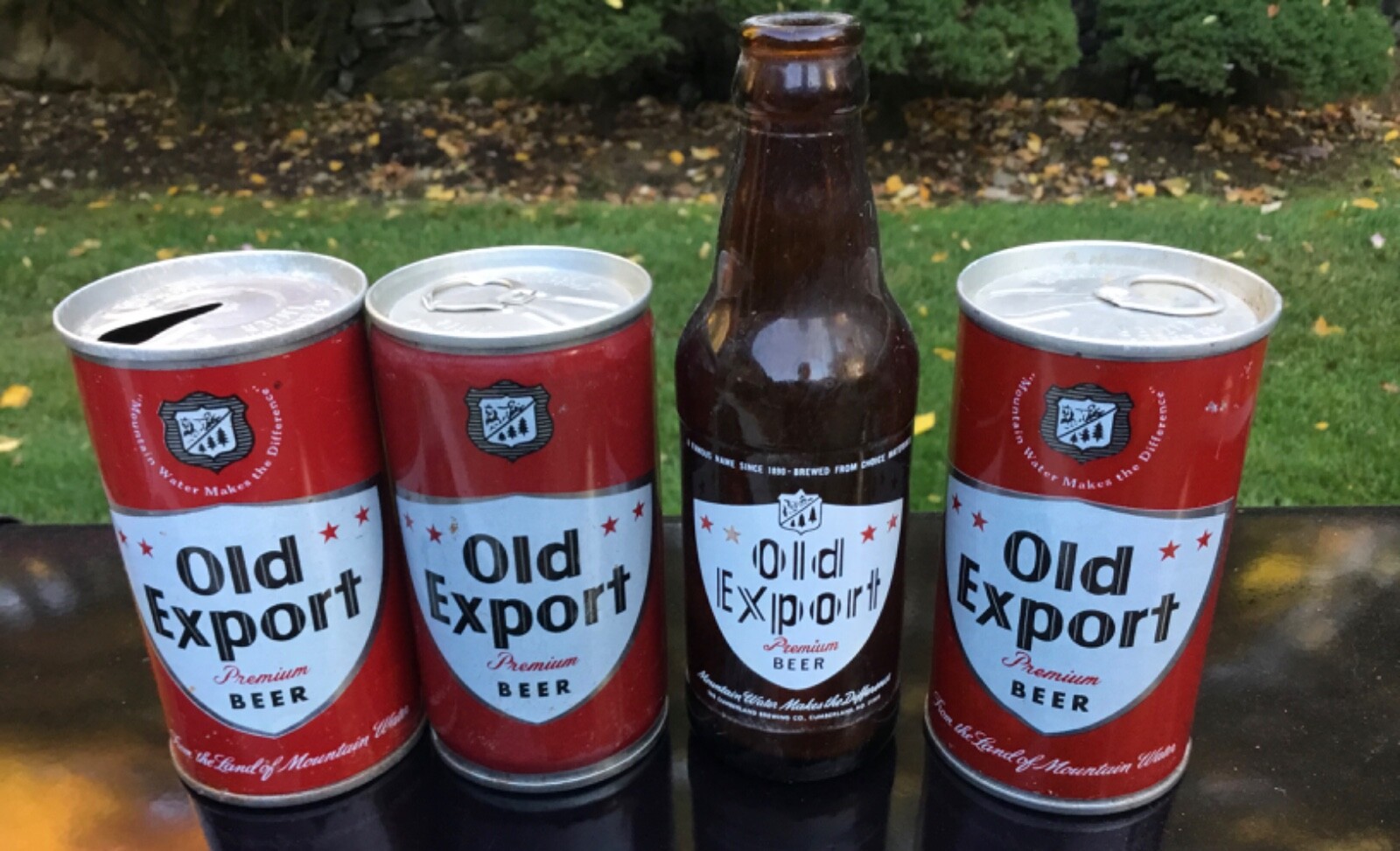 4 Old Export Beer Items 3 Diff Can Painted Label ACL Bottle Cumberland ...