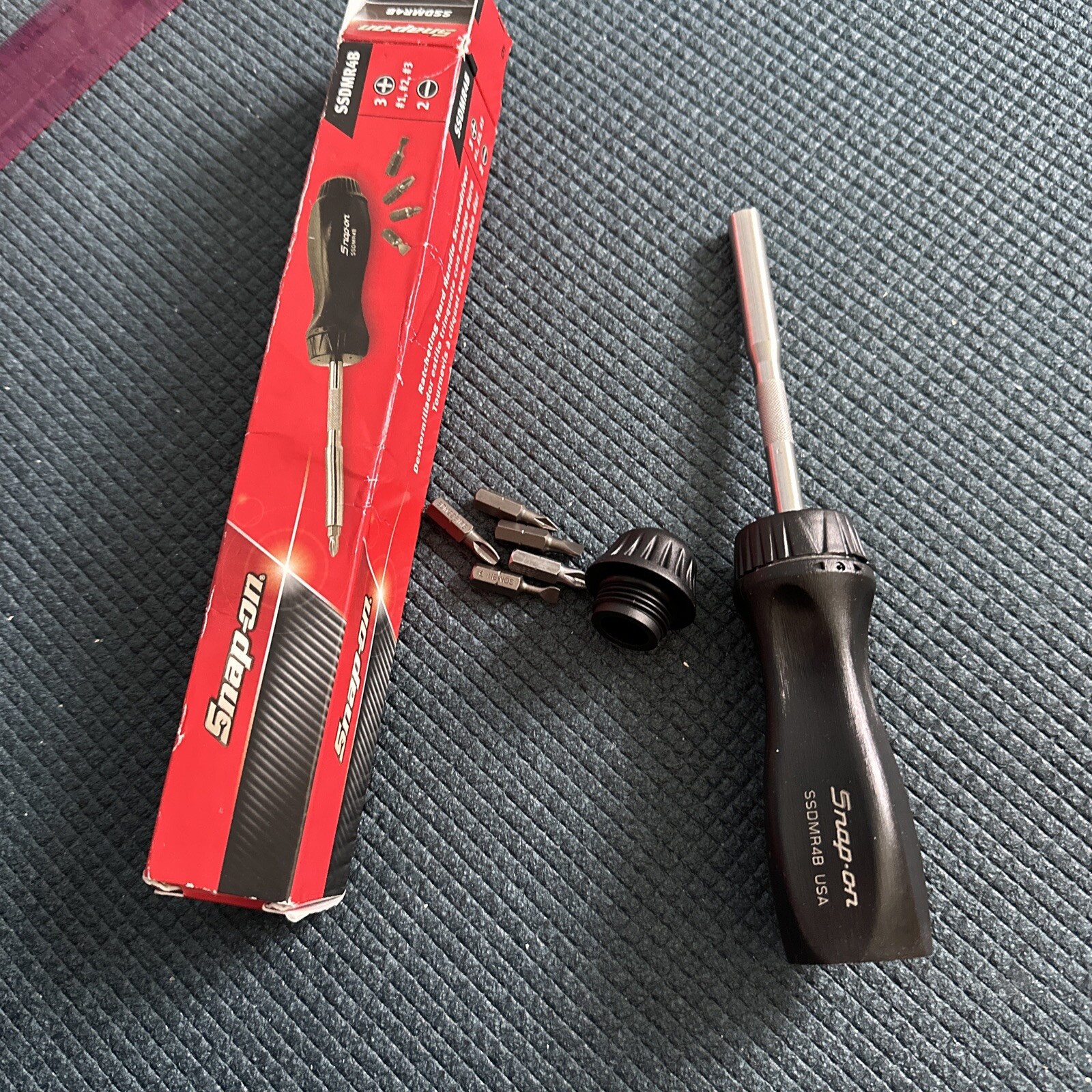 Snap-on SSDMR4B Ratcheting Standard Screwdriver - Black for sale online ...