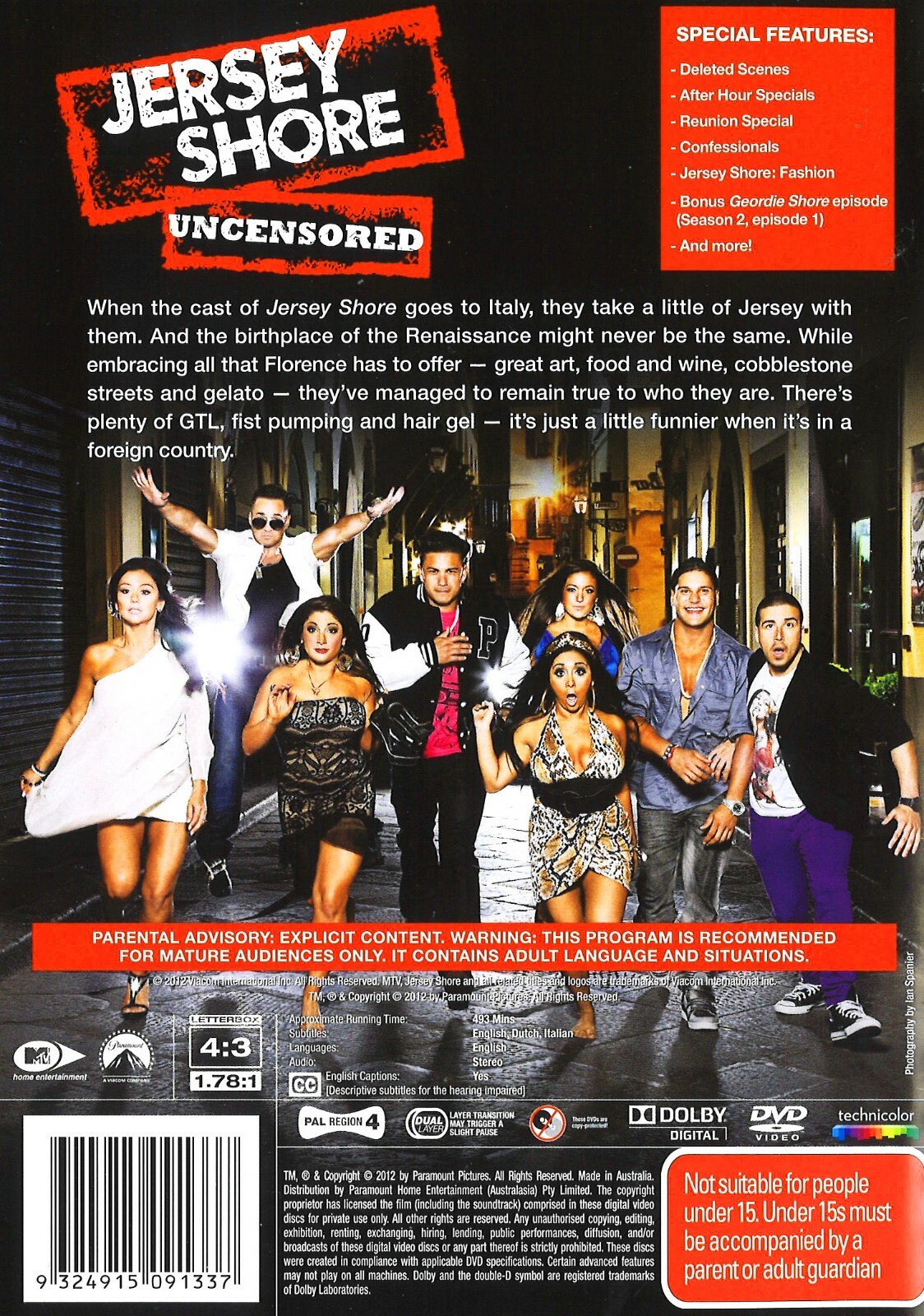 701A NEW SEALED JERSEY SHORE UNCENSORED SEASON 4 DVD Region 4 | eBay ...