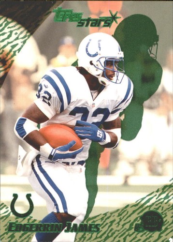 2000 Topps Stars Green Indianapolis Colts Football Card #120 Edgerrin ...