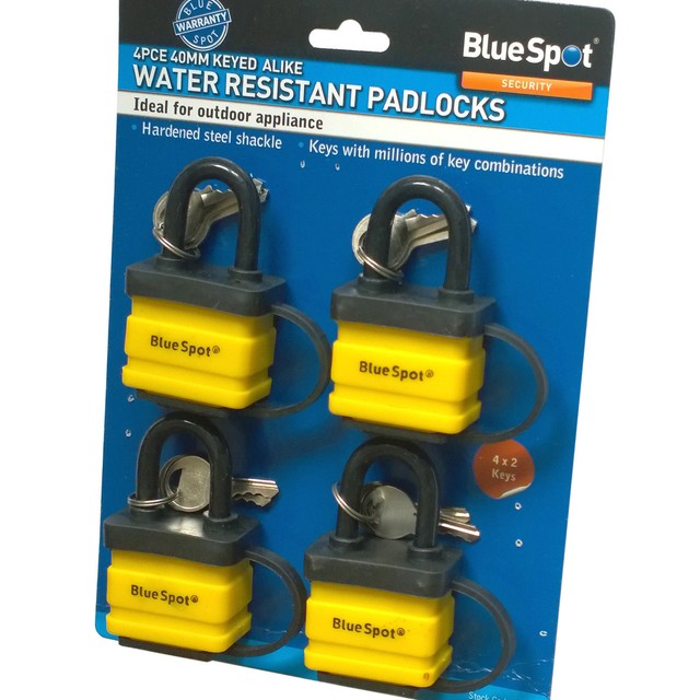 Blue Spot Water Resistant Padlock - Pack of 4 for sale online | eBay