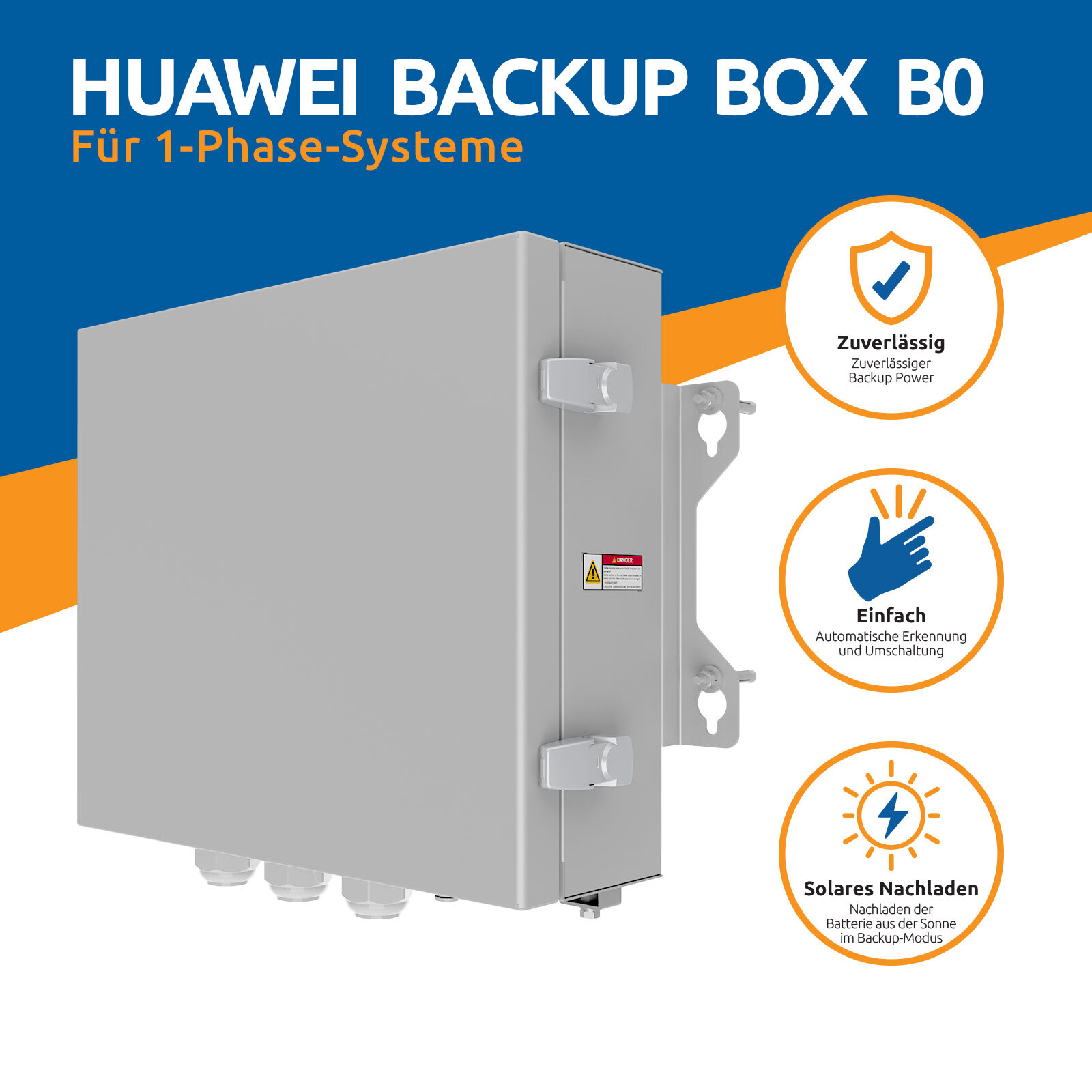 Huawei Backup Box B0 Umschaltbox PV Notstrom Einphasig für Huawei ...