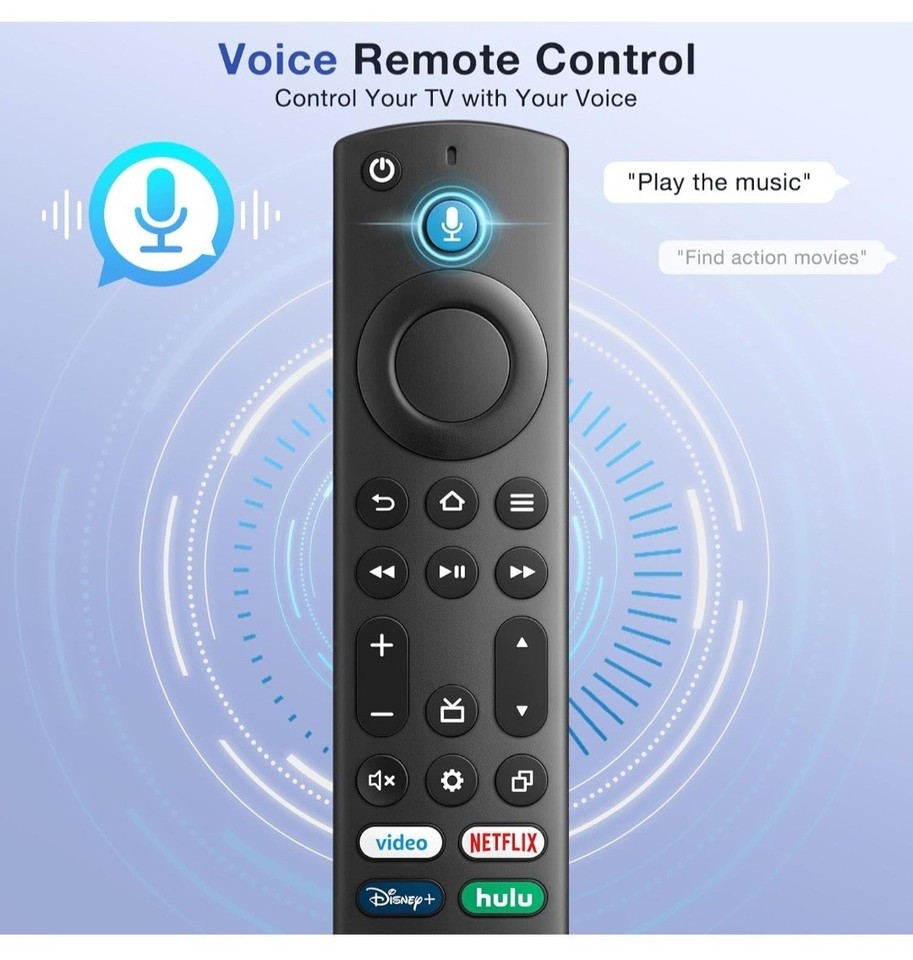 FIRESTICK Replacement Voice Remote Control Insignia Toshiba Pioneer ...