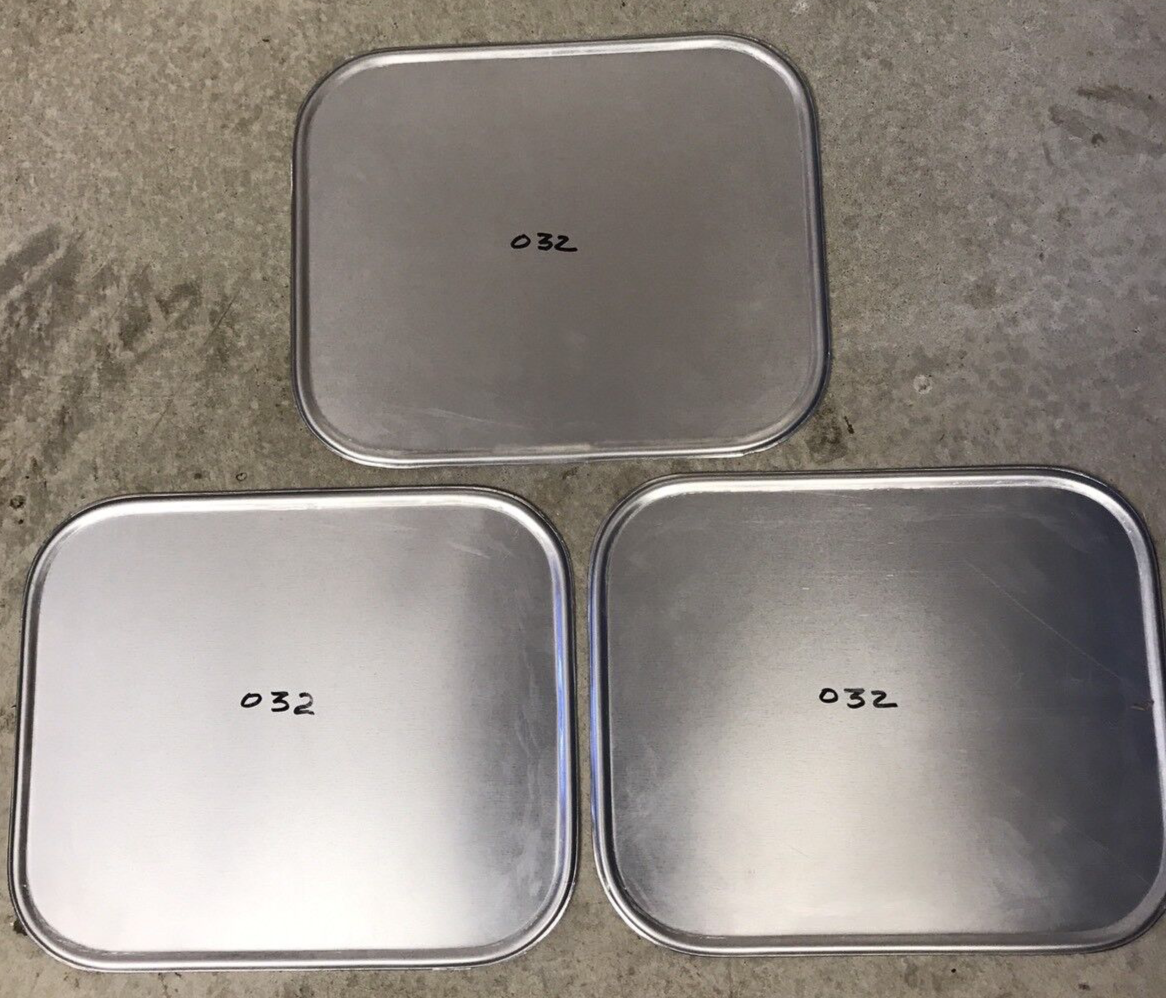 Set of 3 MOTORCYCLE VINTAGE RACING NUMBER PLATES 3-11”X12"-1/4"edgebead ...