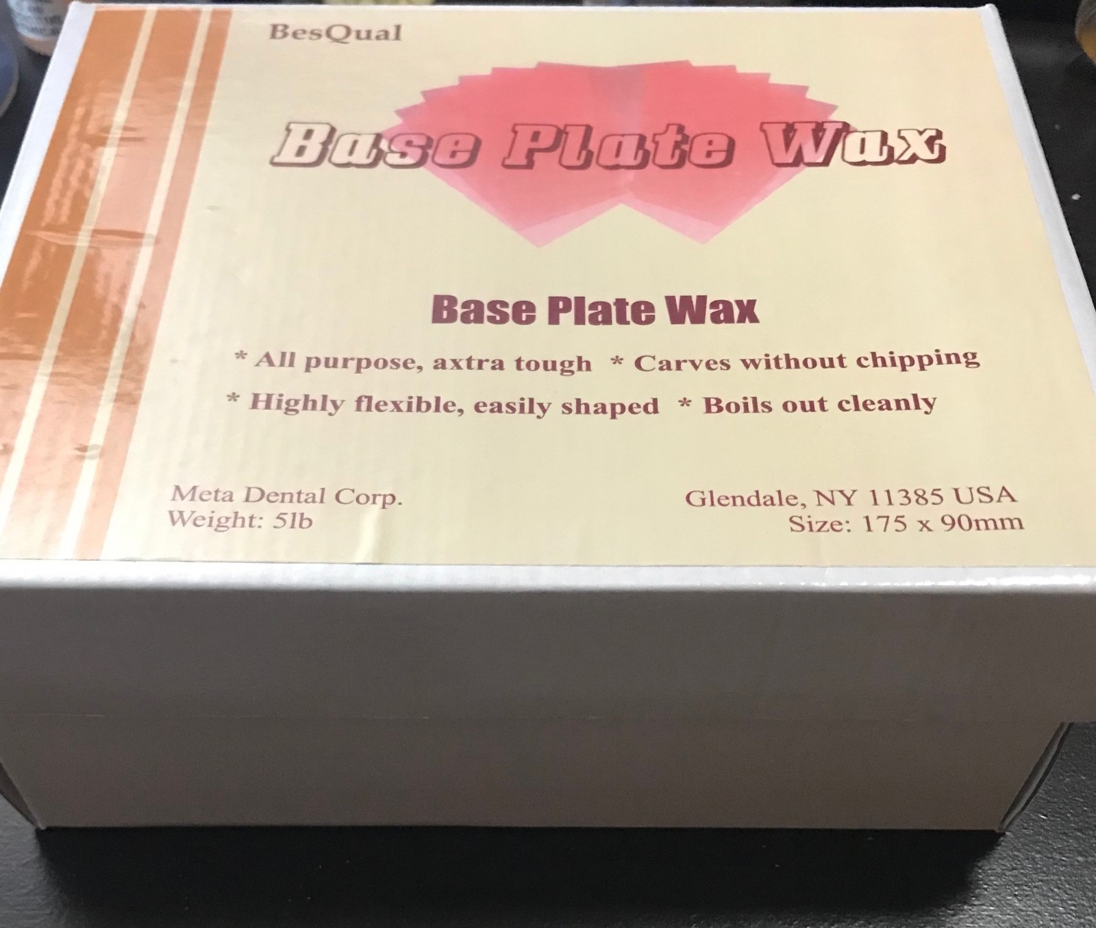 Base Plate Wax Pink - All Season - 5 lb - Besqual - 175 x 90 x 1.5mm ...