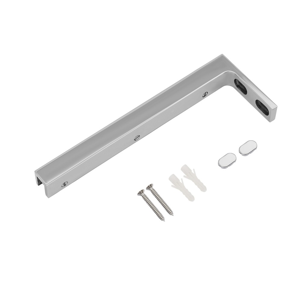 Glass Door L-Shape Stabilizing Bracket, Glass Support Bracket ...