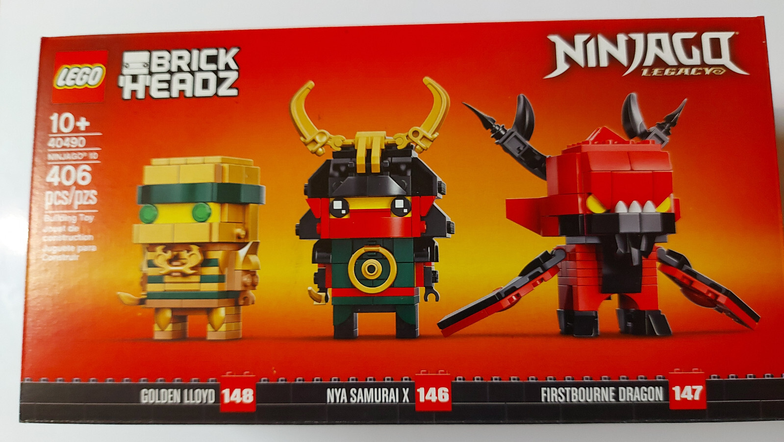 New Sealed Lego Ninjago 10th Anniversary Brickheadz Set 40490 NEW ...