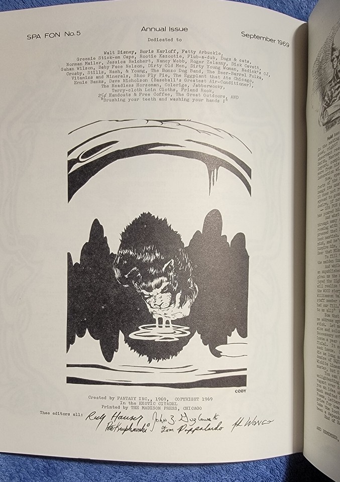 Spa Fon Complete Set 1, 2, 3, 4, 5! RARE FANZINE Wrightson, Frazetta, E ...