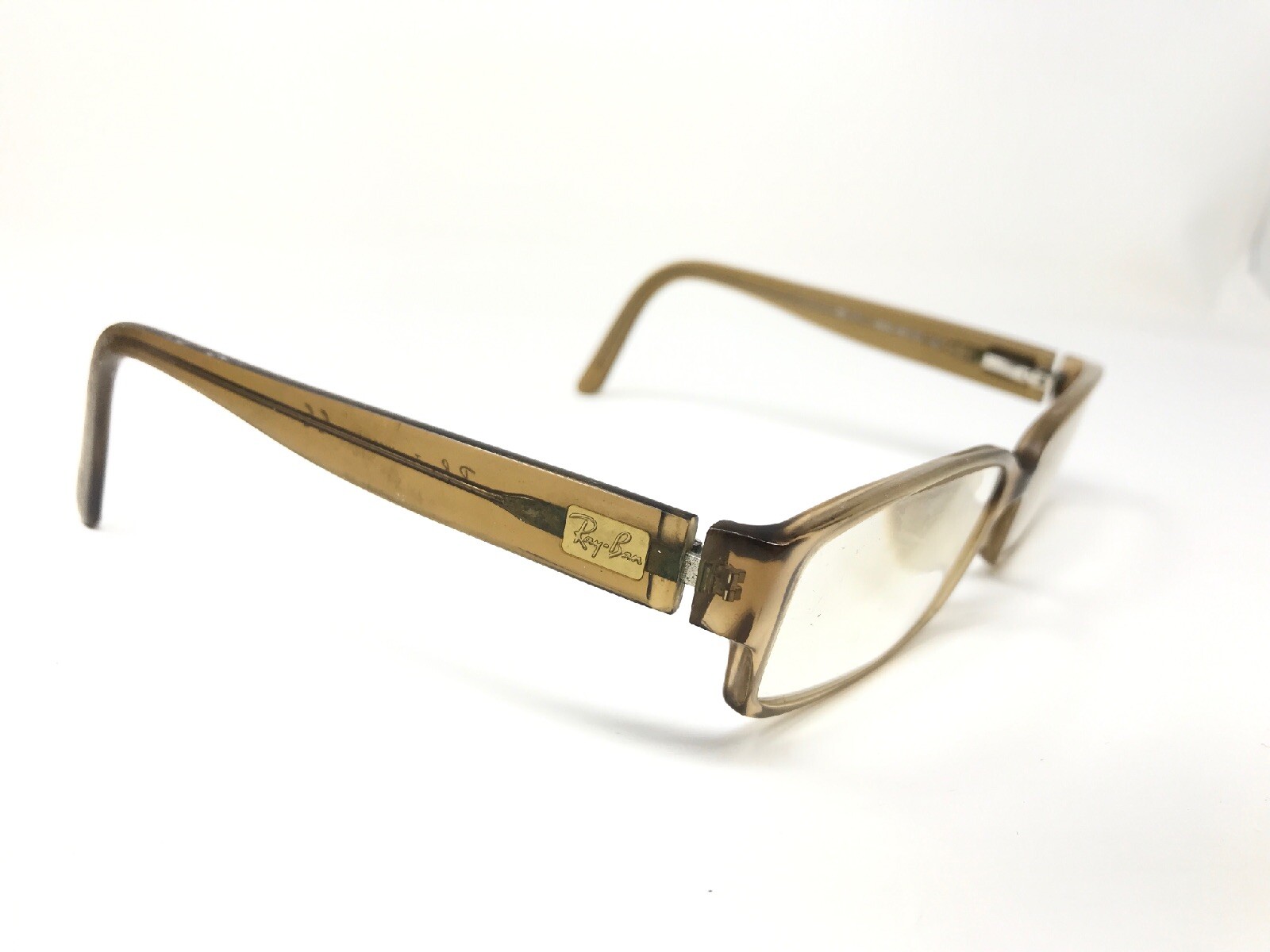 RAY BAN RB4144 2203 Eyeglasses Frame 53-15-140 Brown Crystal Polish ...