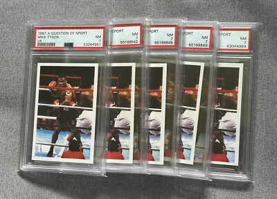 Mike Tyson 1987 A Question of Sport UK Boxing Rookie Card RC Graded PSA ...