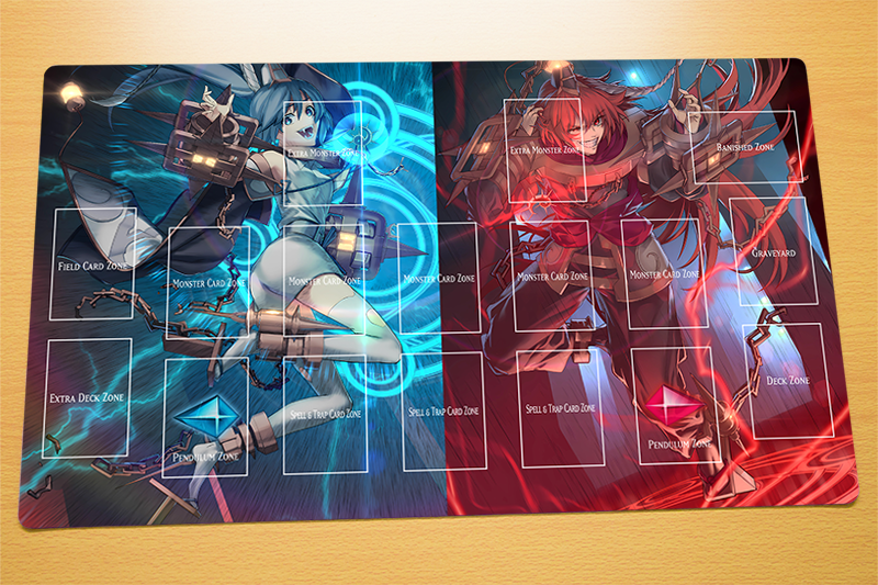 N2568 Yugioh TCG Card Game Custom Playmat Unchained Twins Rakea Aruha YGO Mat | eBay