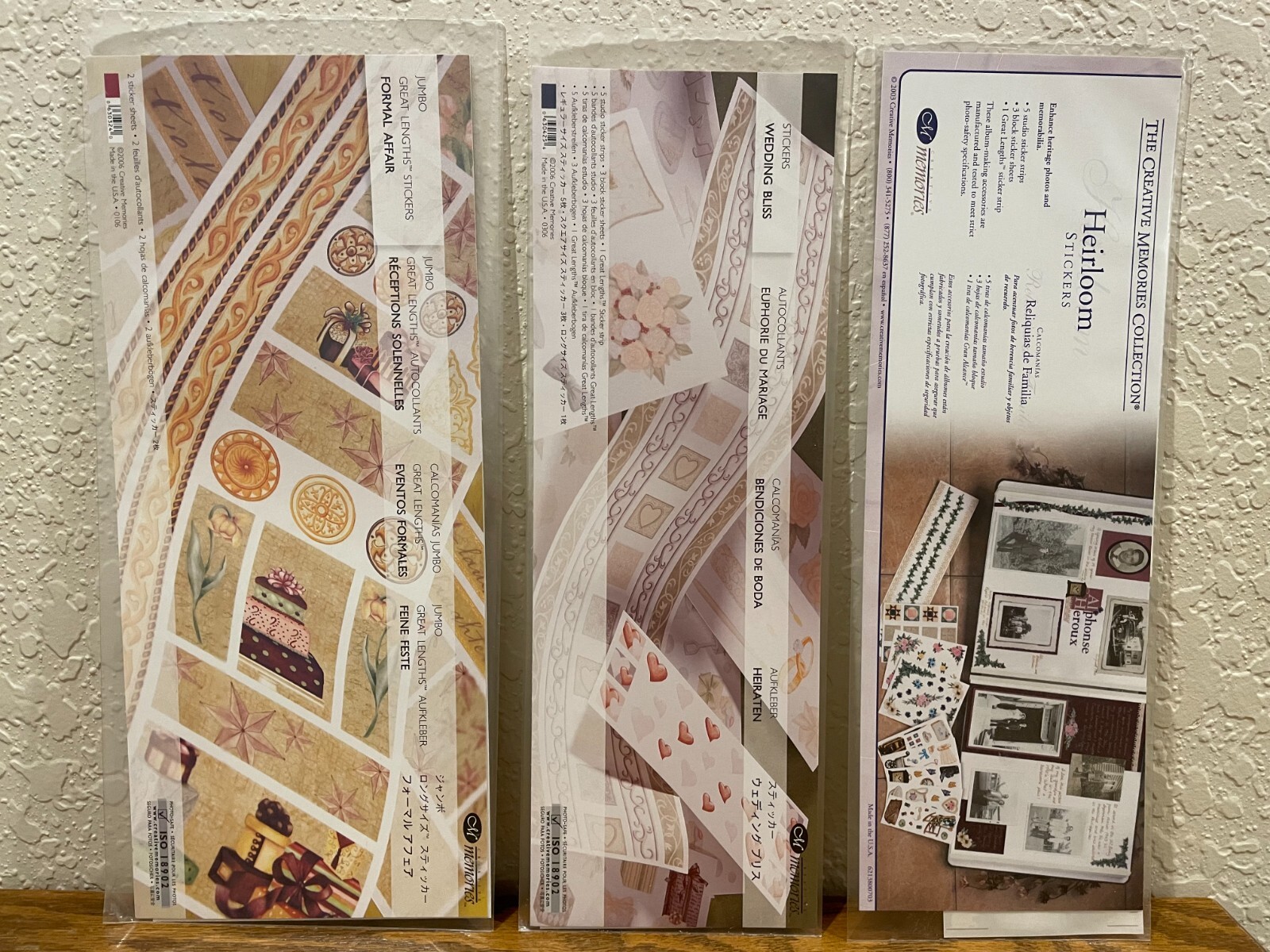 Creative Memories Wedding Bliss, Heirloom, Formal Affair, Sticker Lot ...