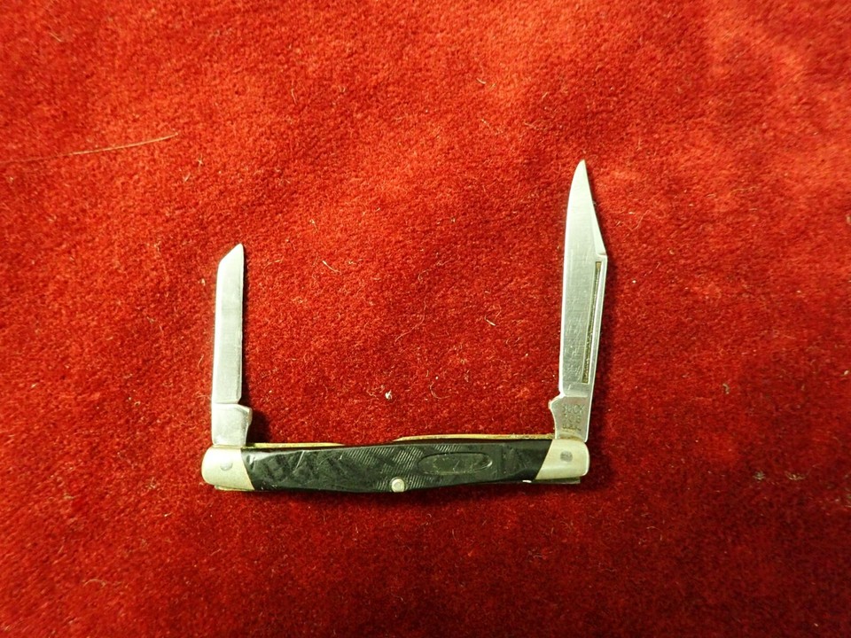 Vintage BUCK 305 USA Lancer 2 Blade Pocket Knife 1972-86 Unused or ...