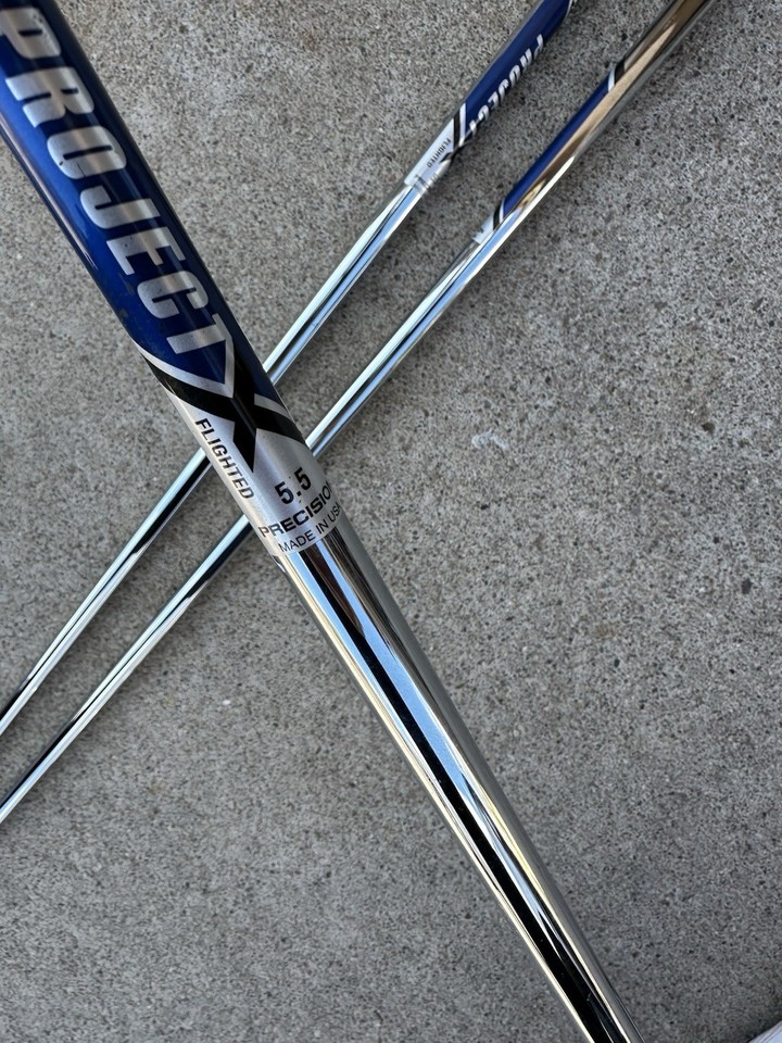 Rifle Project X Flighted Steel Iron Golf Club Shafts – Set of 3 Shafts ...