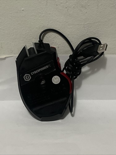 Original CyberPower PC Gaming Optical Mouse - Wired - Black/Red | eBay