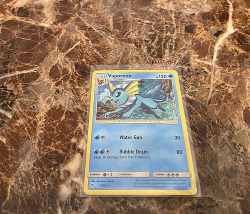 Vaporeon 18/68 Holographic Rare Hidden Fates Pokemon TCG Card MINT/NM ...