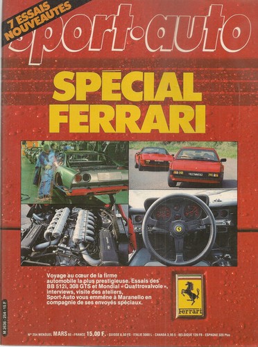 SPORT AUTO 254 1983 SPECIAL FERRARI RALLYE DE SUEDE PEUGEOT 205 T16 R5 ...