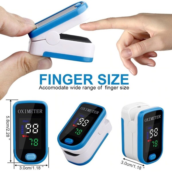 Oxímetro De Pulso Ritmo Cardíaco SPO2 Monitor Saturación De Oxígeno En ...