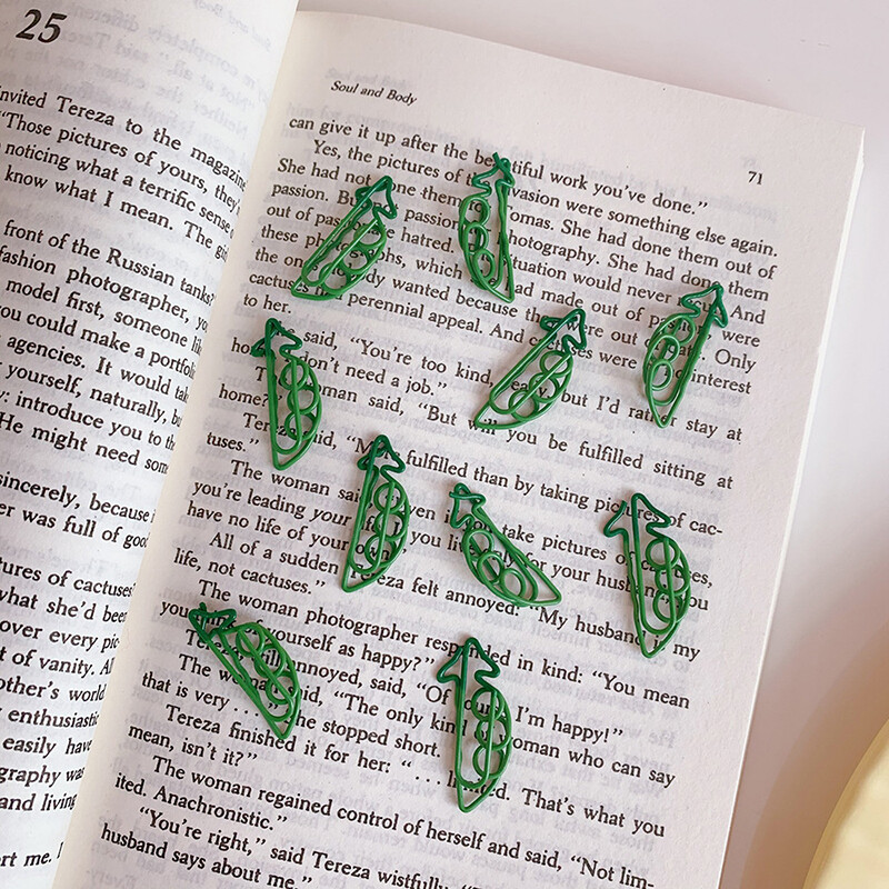 Mini Paper Clip 1pcs Carrot Peas Shape Metal Clips Office Supplies ...