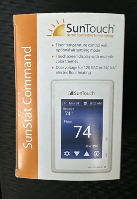 SunTouch 500850 120/240V Command Touchscreen Programmable Thermostat ...