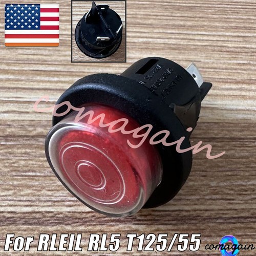 1PC RLEIL RL5 T125/55 Maintained Reset Red Button Pushbutton On Off ...
