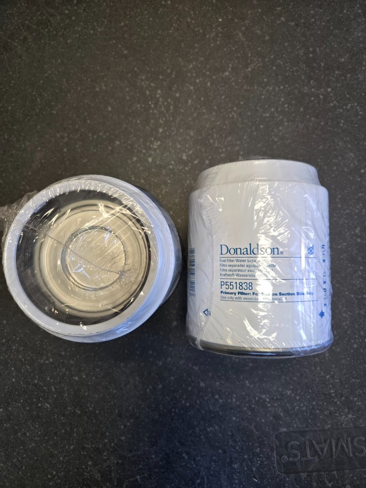 P551838 FUEL FILTER, WATER SEPARATOR SPIN-ON FOR MACK (2 FILTERS IN LOT ...