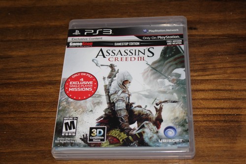 PS3 Playstation 3 Assassin's Creed 3 Gamestop Edition WORKS | eBay