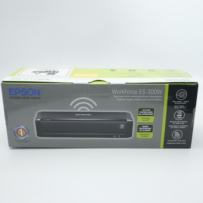 Epson WorkForce ES-300W Wireless Portable Duplex Document Scanner NEW ...