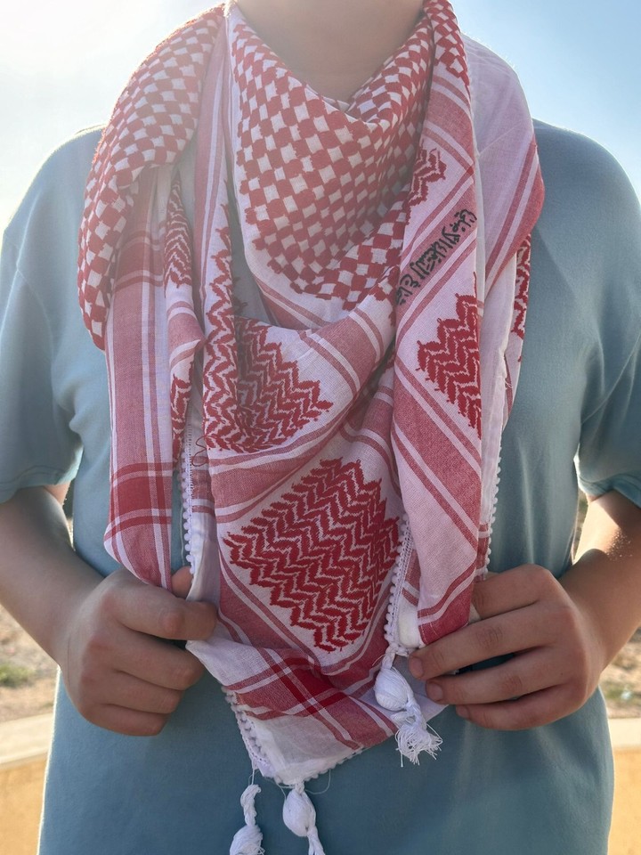 Shemagh Keffiyeh Red Arab Scarf All Original Made In Palestine Kufiya ...
