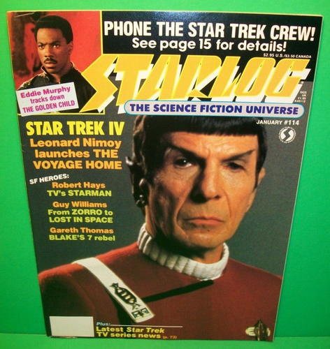 Starlog Magazine #114 January 1987 ~ Star Trek IV | eBay