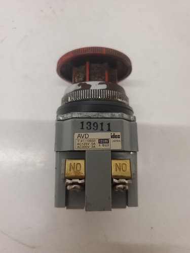 idec IZUMI 41-10650 Red Mushroom Head Emergency Stop Button AC 125v 5a ...