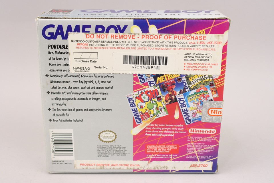 Original Nintendo Game Boy System DMG-01 Tested Working CIB Complete ...