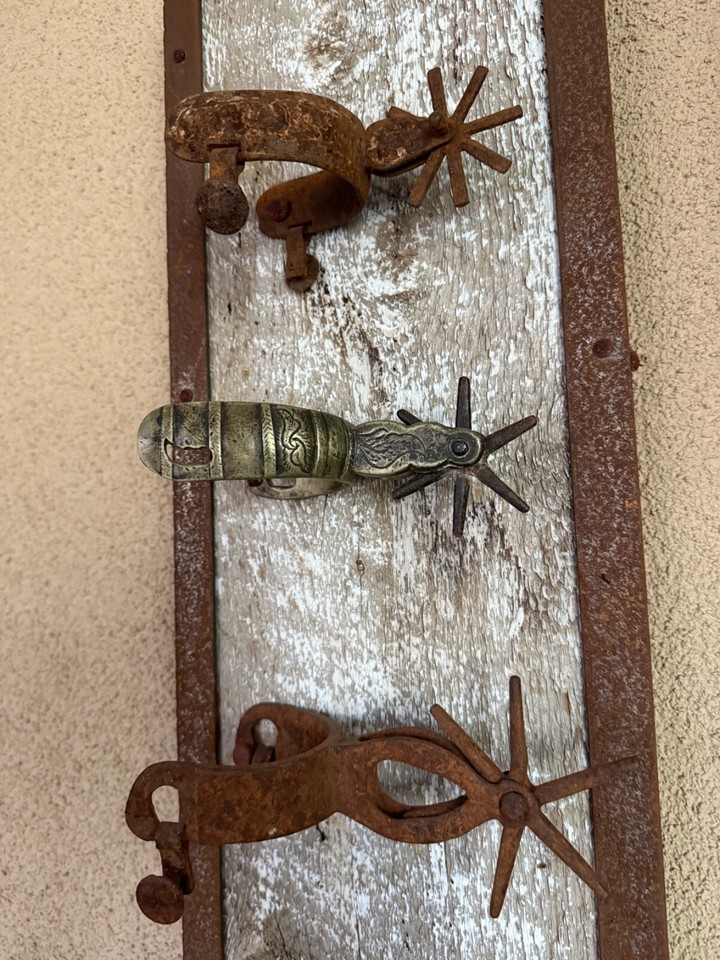 vintage western cowboy spurs display | eBay