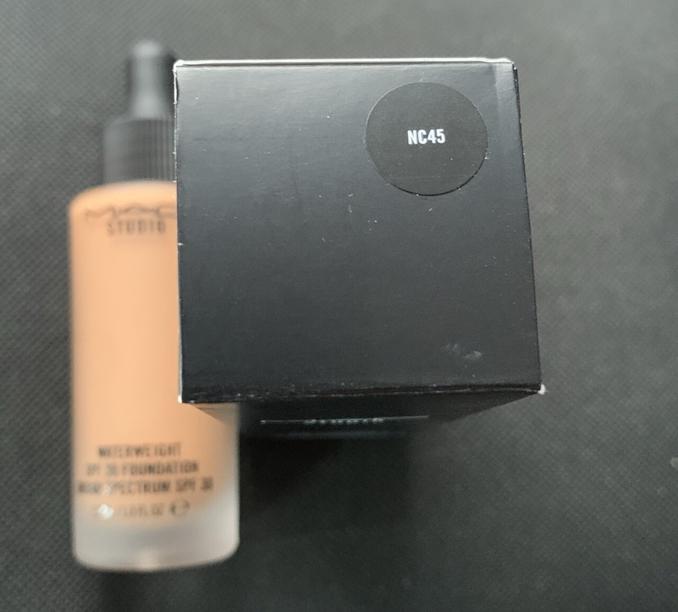 Mac Studio Waterweight SPF30 Foundation (NC45) 30ml/1oz NIB | eBay