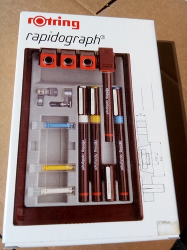 rOtring Rapidograph 4 pens Set - 0.25mm/0.35mm/0.50mm/0.70mm - S0204440 ...