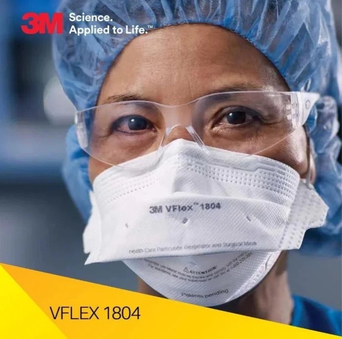 50 PCs 3M VFlex 1804 Particulate Respirator NIOSH N95 Surgical Masks | eBay