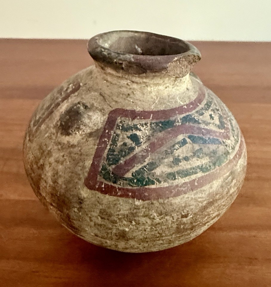 Ancient Mayan Mexican Pre Columbian 500-750 A.D. Bowl Vessel Pottery ...