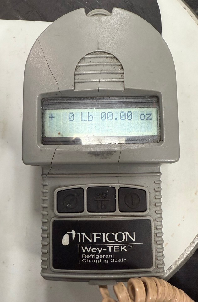 Inficon Wey-TEK 713-500-G1 220 Lbs/100 kg Refrigerant Charging Scale w ...
